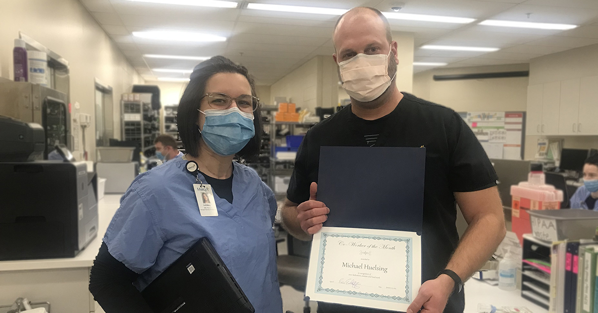 Mercy Washington Celebrates Co-worker of the Month | Mercy